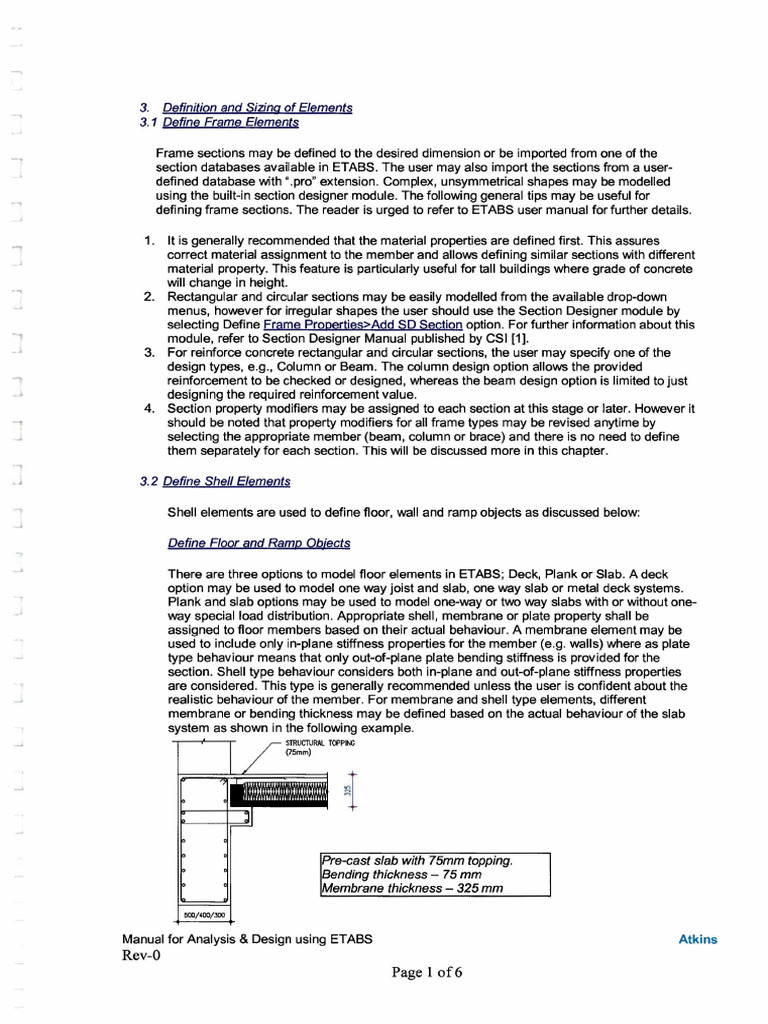 Etabs 11 | PDF | Beam (Structure) | Classical Mechanics
