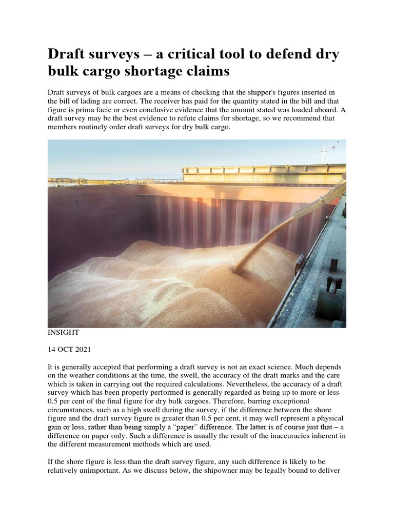 Gard Draft Survey | PDF