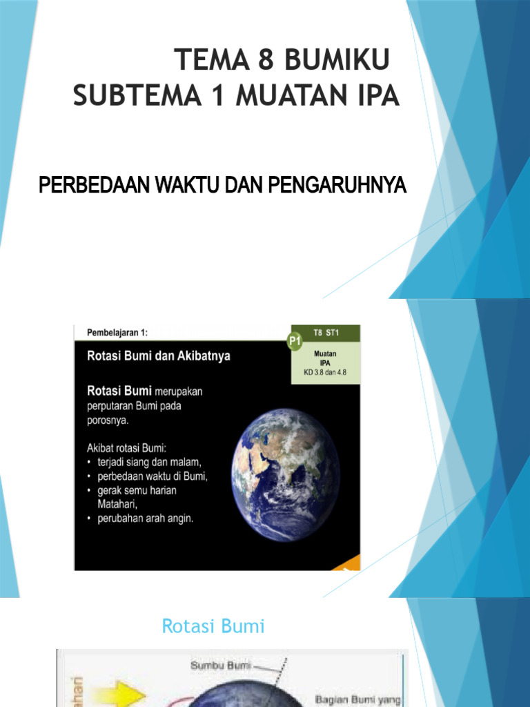 Perbedaan Waktu dan Musim Bumi | PDF | Sains & Matematika
