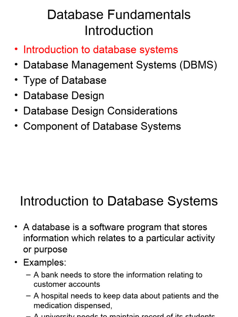 Database Fundamentals | PDF | Databases | Operating System