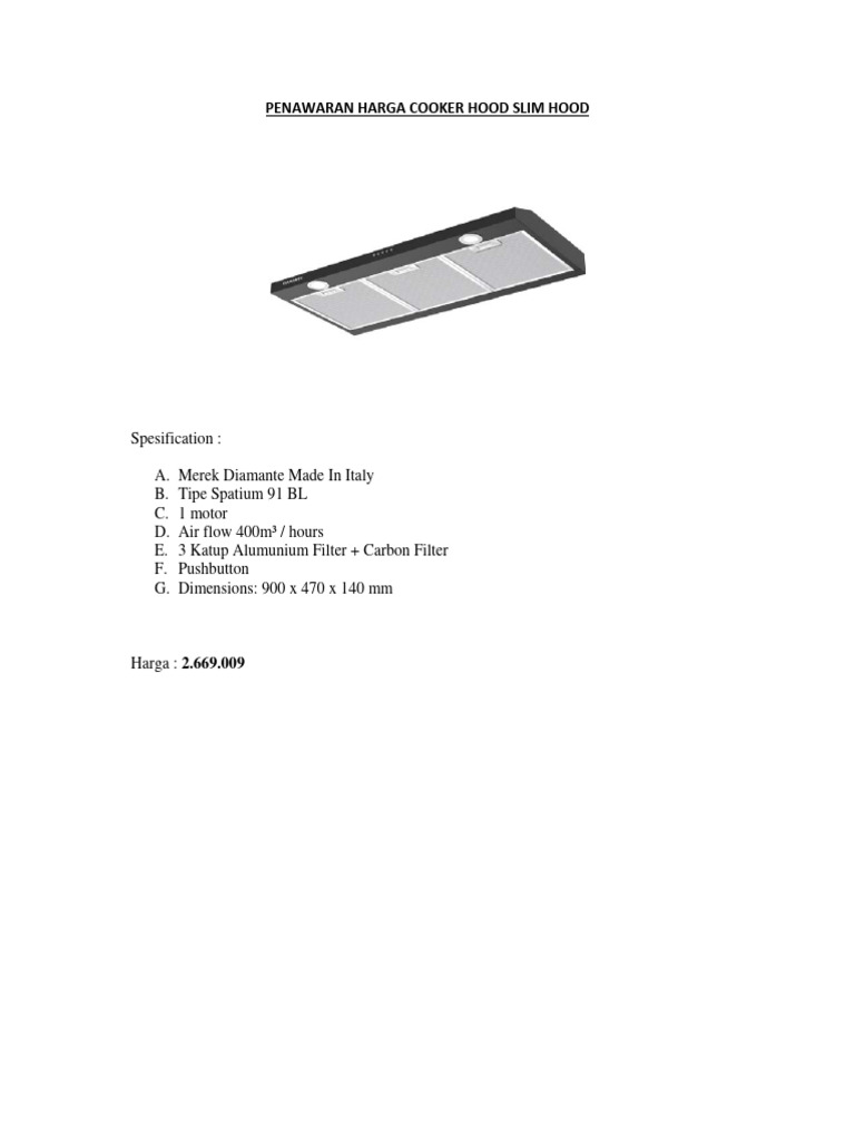Spesification 91 BL | PDF