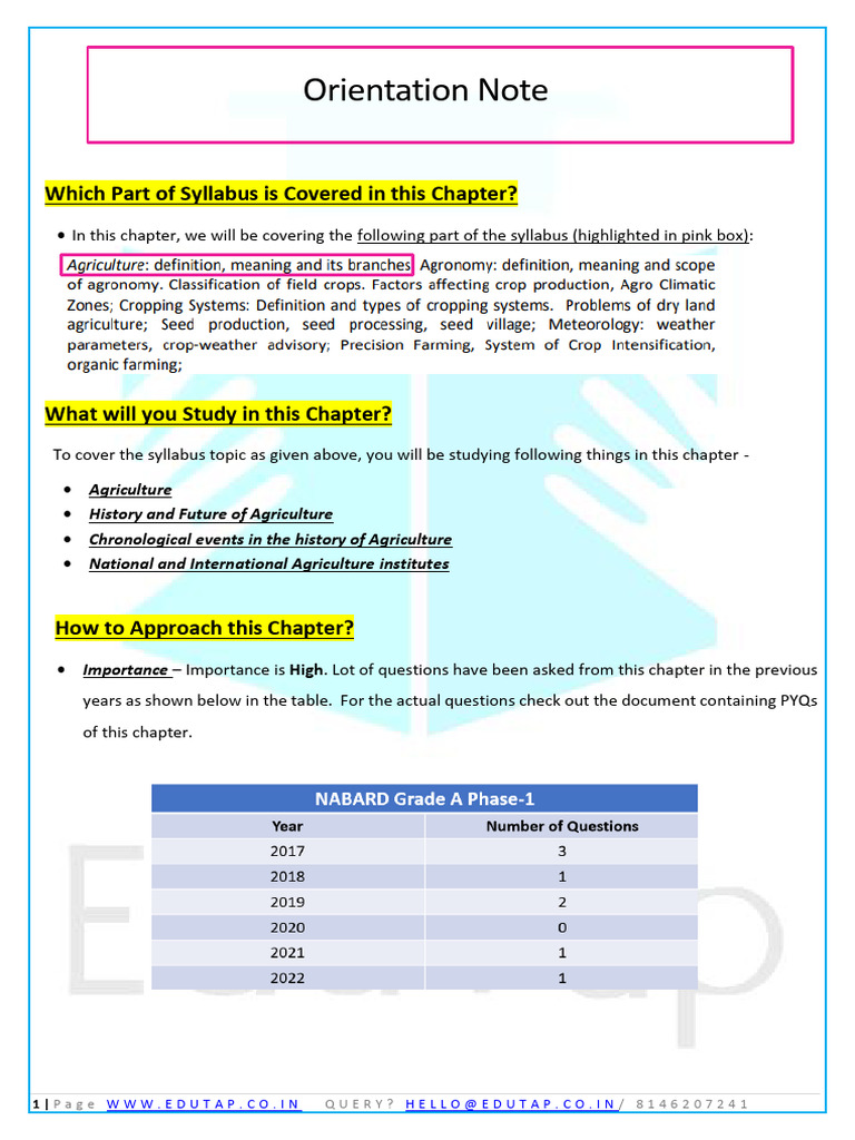 1.orientation Note Lyst1848 | PDF