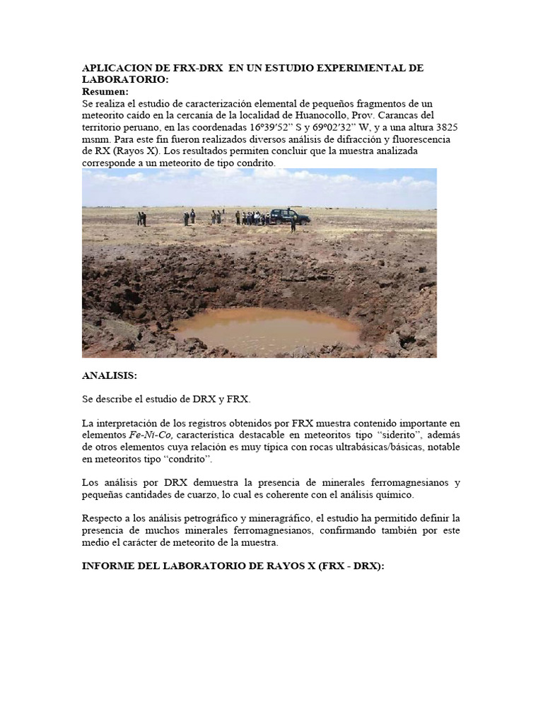 Aplicacion de FRX | PDF | Minerales | Roca (geología)