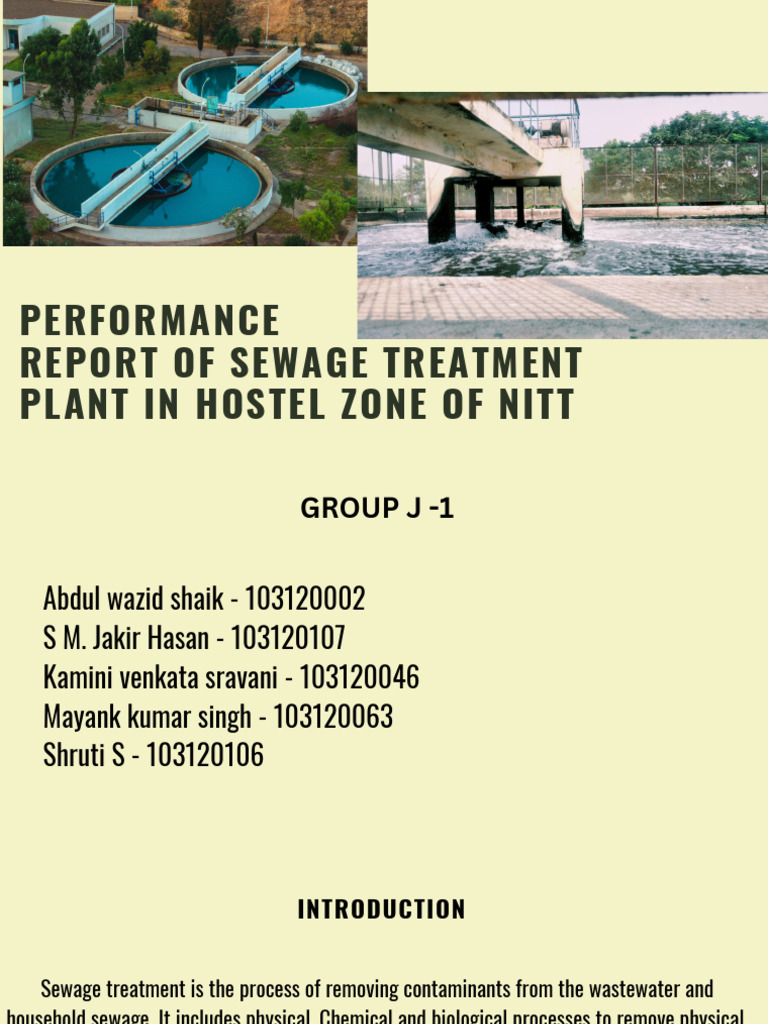 sewage treatment plant | PDF