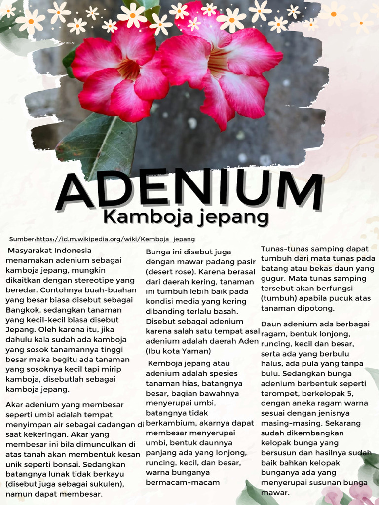 Contoh Poster Bunga | PDF