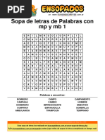 Reglas Ortograficas de MB, MP, NV y NF | PDF