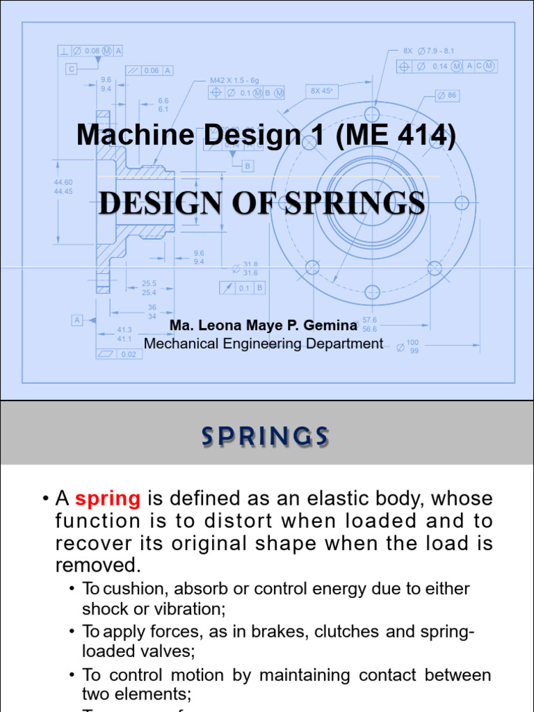 Machine Design 1 Lecture Notes 9 | PDF