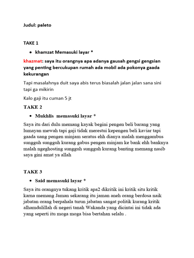 Script Naskah | PDF