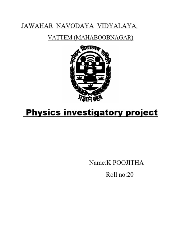 Physics Project | PDF