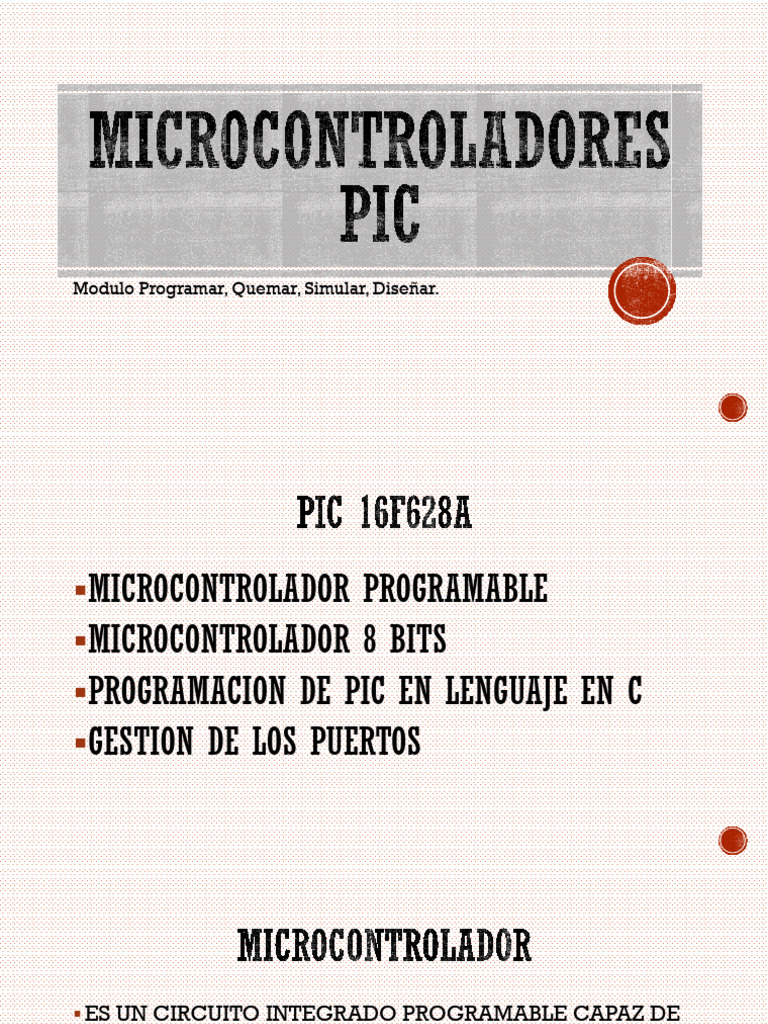 Microcontroladores Pic | PDF | Microcontrolador | Ingenieria Eléctrica