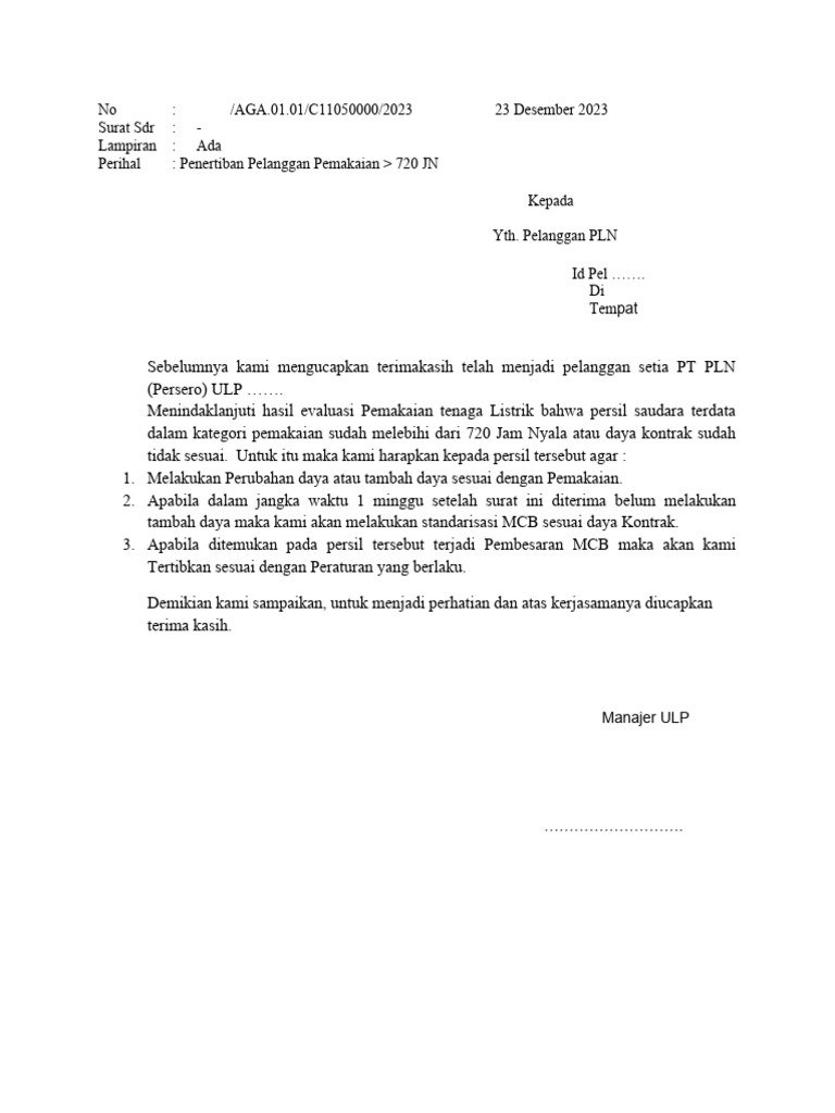 Penertiban Pelanggan Pemakaian Listrik | PDF | Pengelolaan Keuangan ...