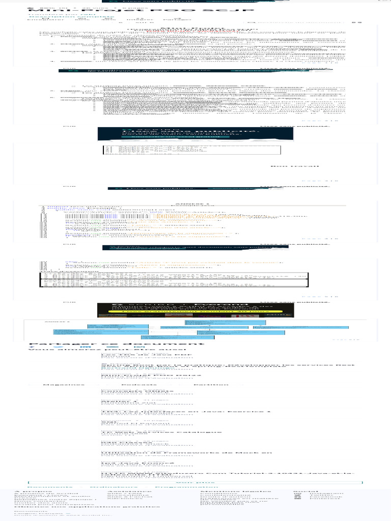 Mini-Projet POO SCJP PDF Classe (Informatique 13 | PDF