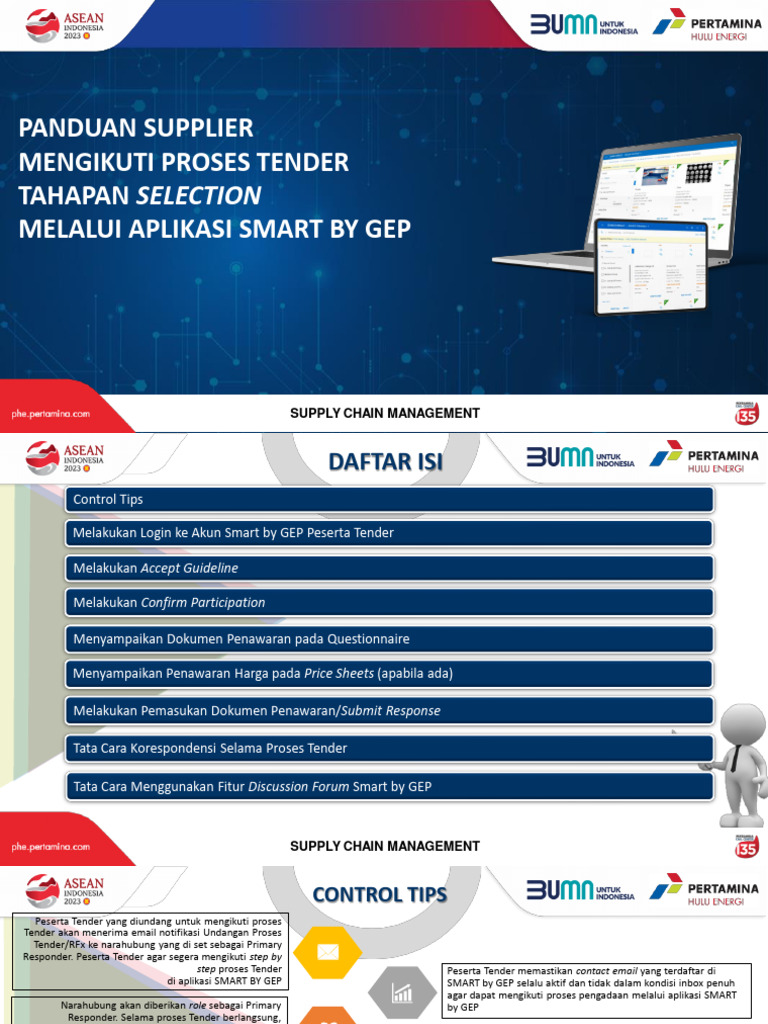 Panduan Supplier - Smart GEP - Selection (End Scope) | PDF