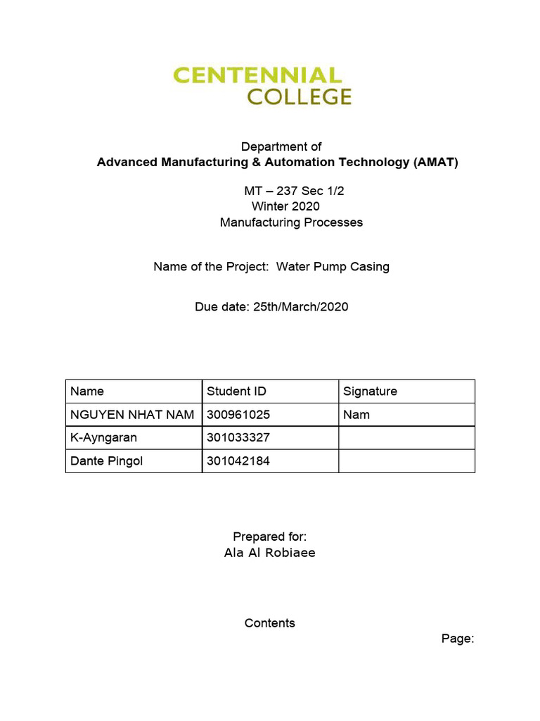 Project Assignment | PDF