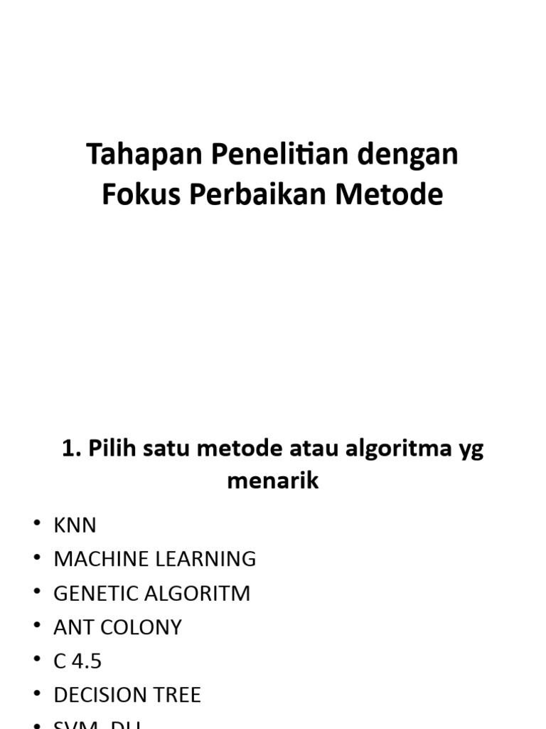 #11 Tahapan Metode Penelitian | PDF