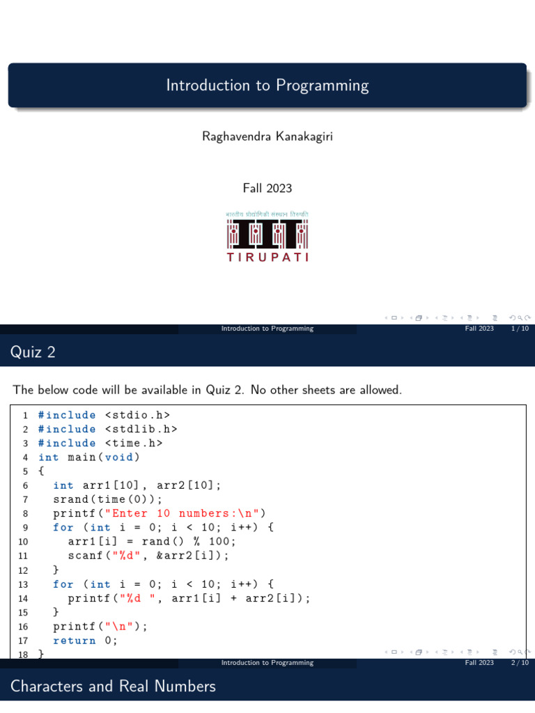 Arrays 2 | PDF