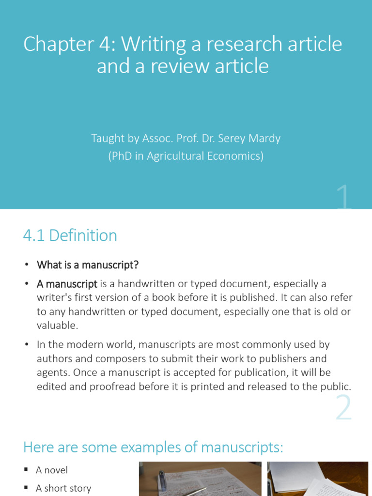 Guide to Writing Review Articles | PDF | Academic Publishing | Peer Review
