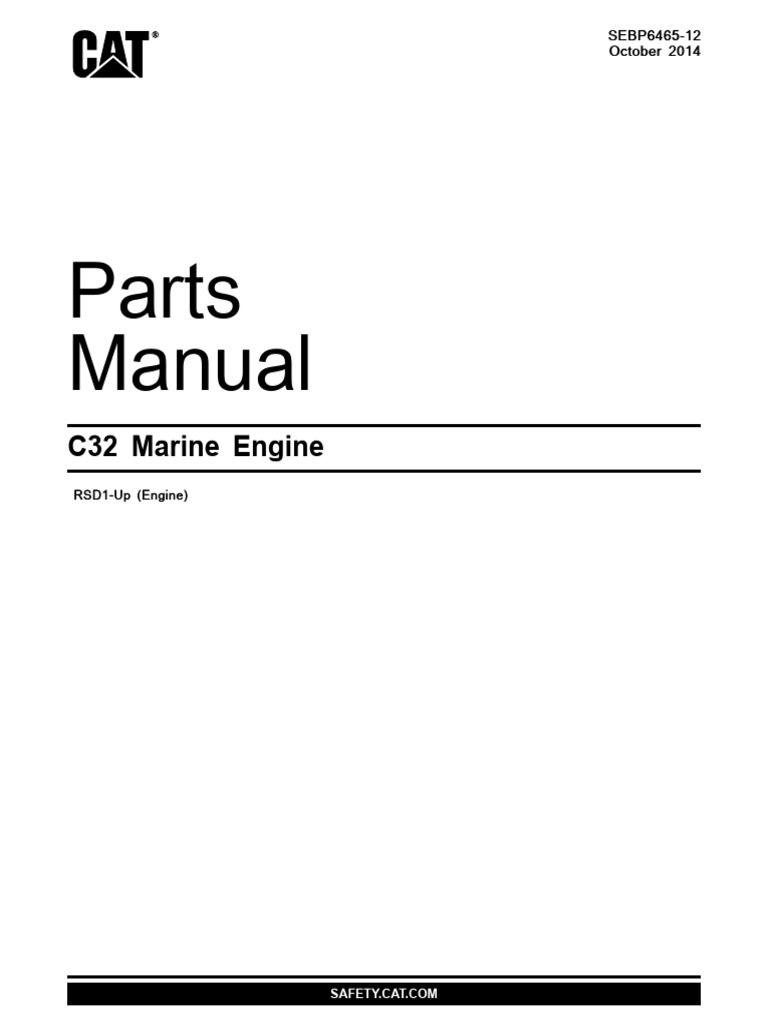 Caterpiller C32 Marine Engine Parts Manual | PDF
