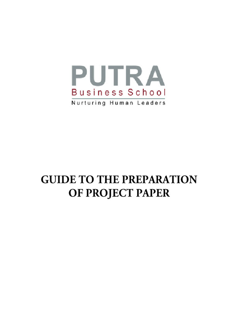 Project Paper Guideline 220316 | PDF