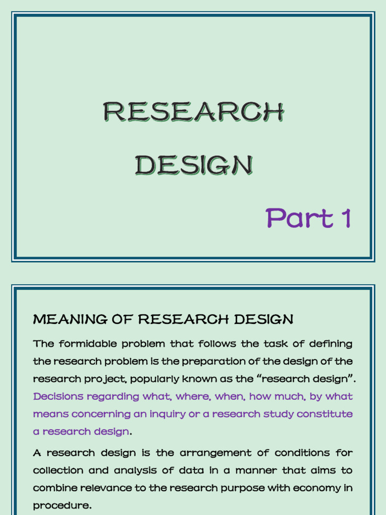 L 5 Research Design 1 | PDF | Career & Growth
