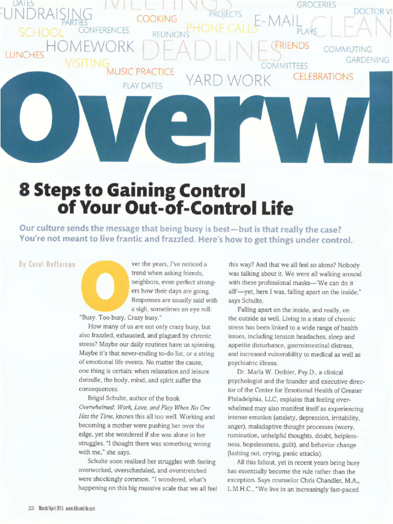 Overwhelmed 8 Steps To Gaining | PDF