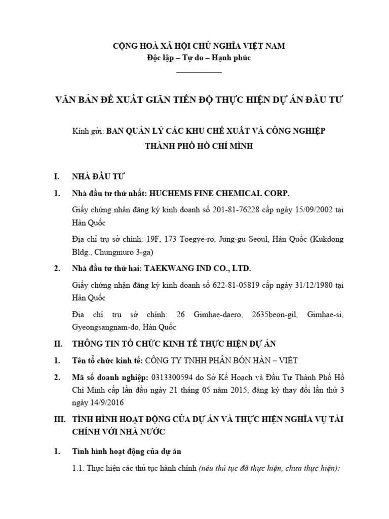 (KVF) 1. Proposal I.9 - VN | PDF