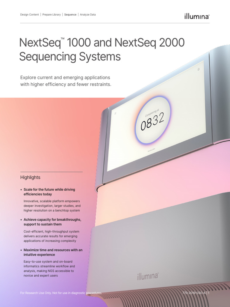 NextSeq 1000 2000 Spec Sheet | PDF