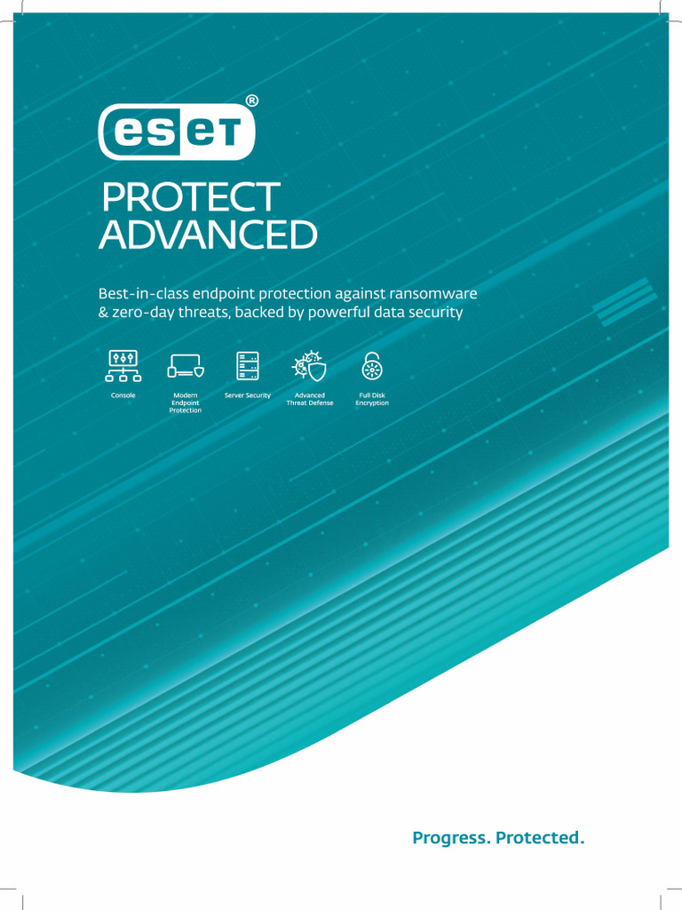 Eset Protect Advanced Brochure 2023 Pdf Security Computer Security