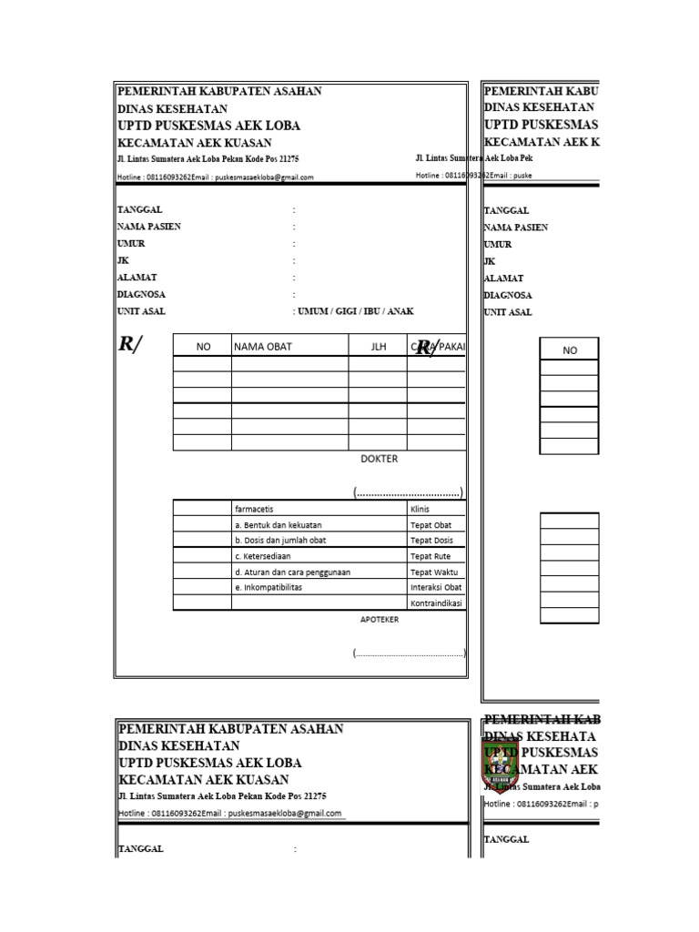Blangko Resep Obat | PDF