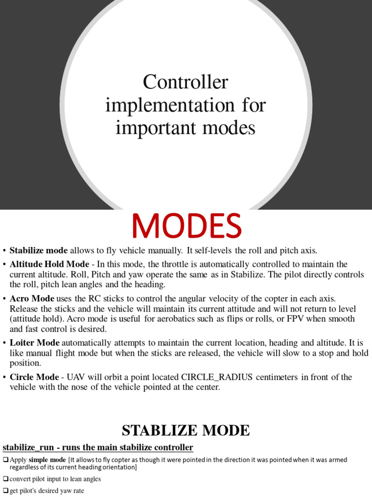 Controller Applied To Different Modes | PDF