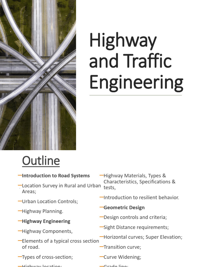 Lecture 1 - Highway Planning | PDF | Sustainability | Highway