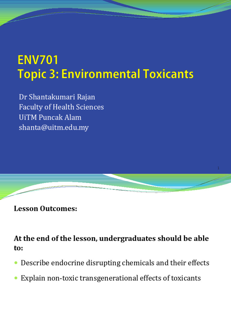 Endocrine Disruptors and Carcinogenesis | PDF