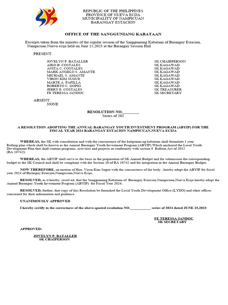 Abyip New Form 2024 | PDF | Youth | Youth Organizations