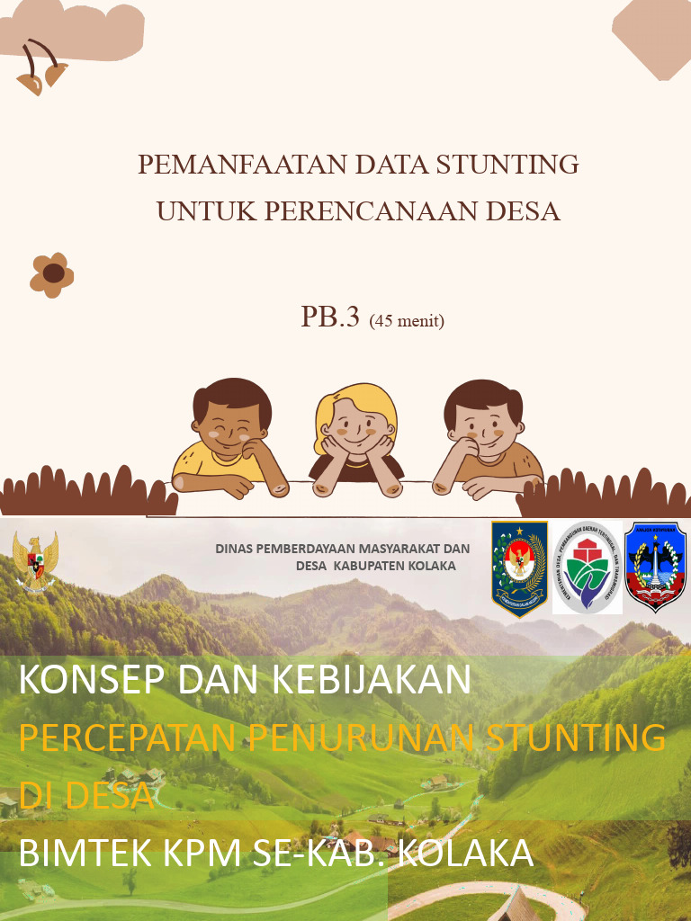 Pb3 Pemanfaatan Data Stunting Untuk Perencanaan Desa | PDF