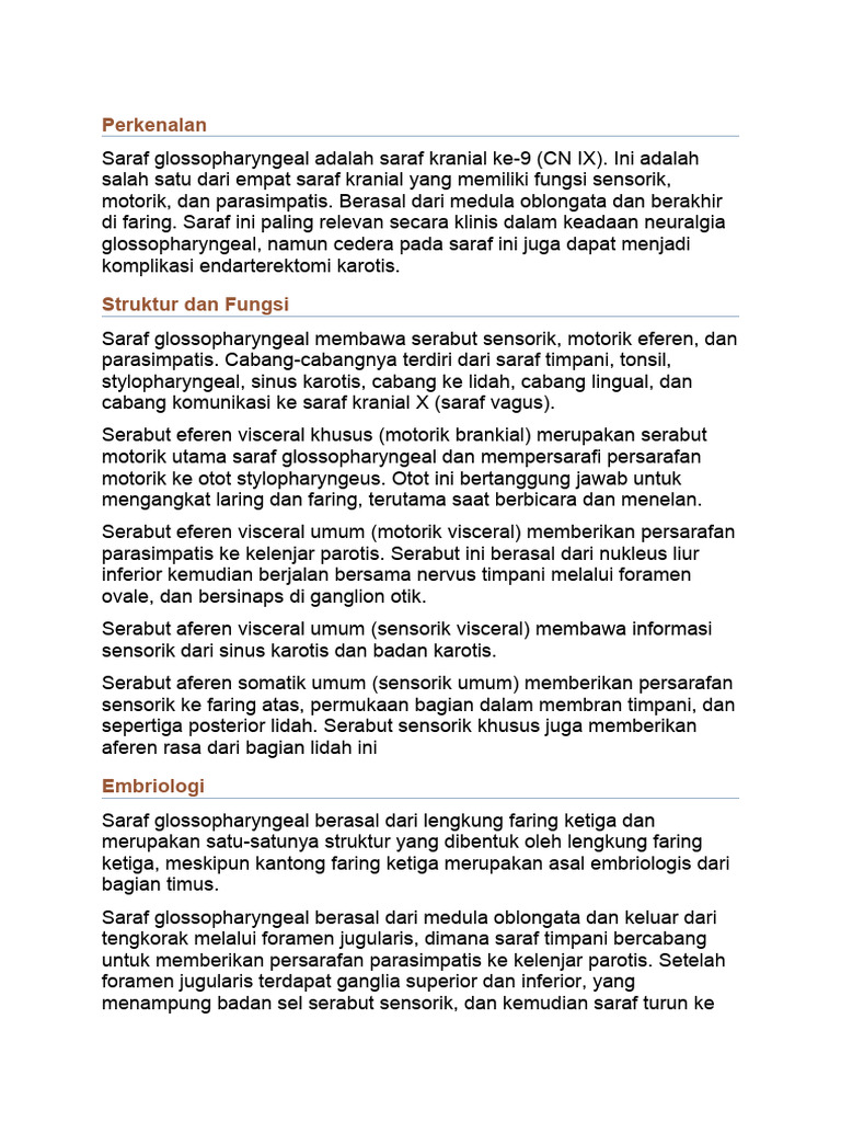 Perkenalan Saraf | PDF