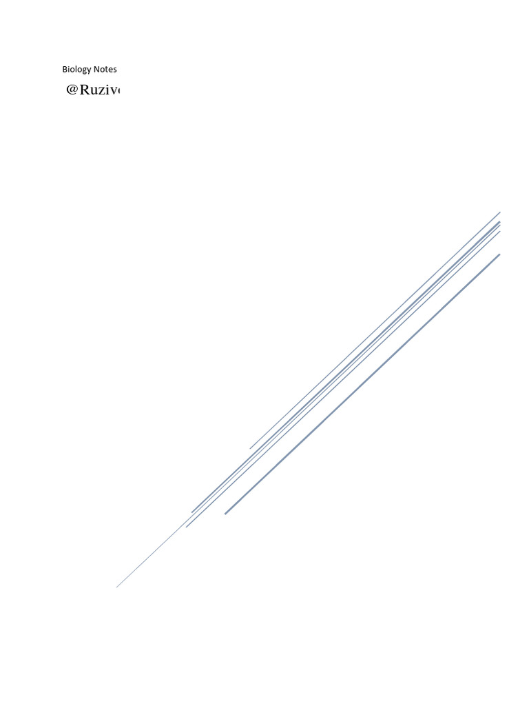 Ruzivo Biology Notes | PDF | Endoplasmic Reticulum | Osmosis