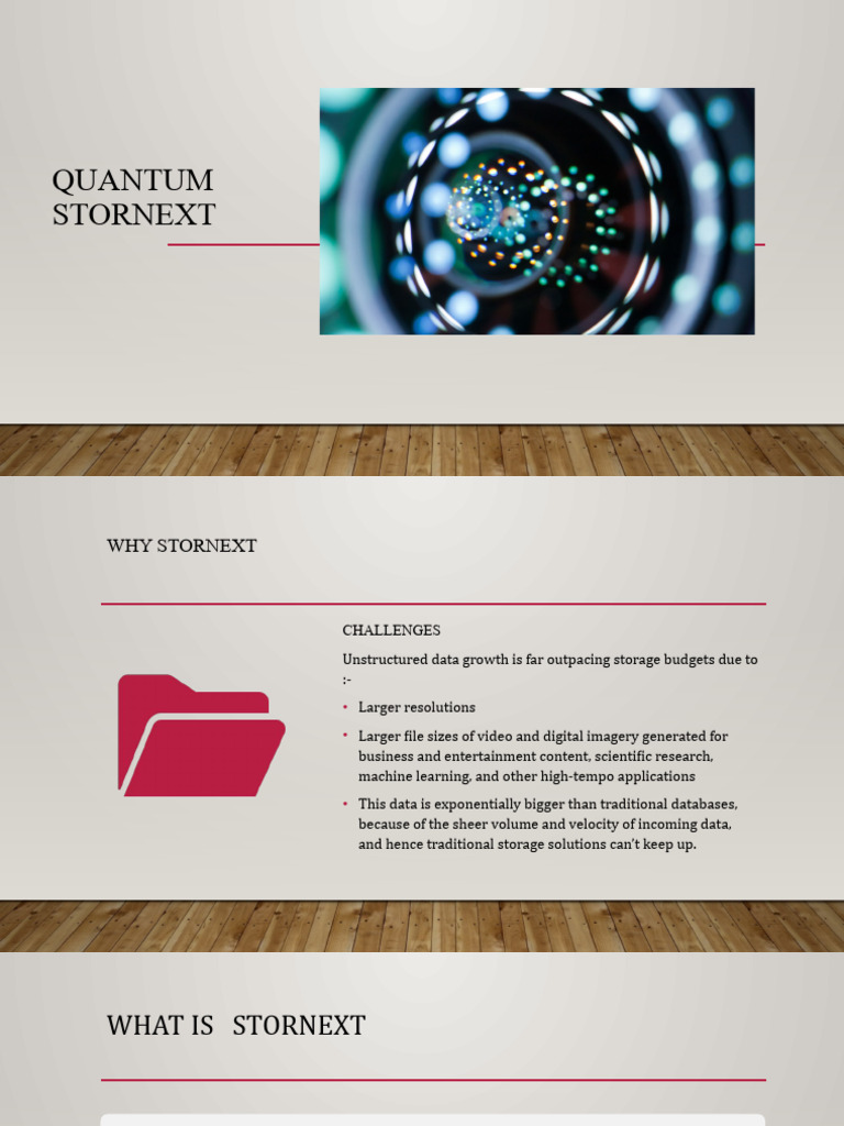 QUANTUM STORNEXT - Presentation | PDF