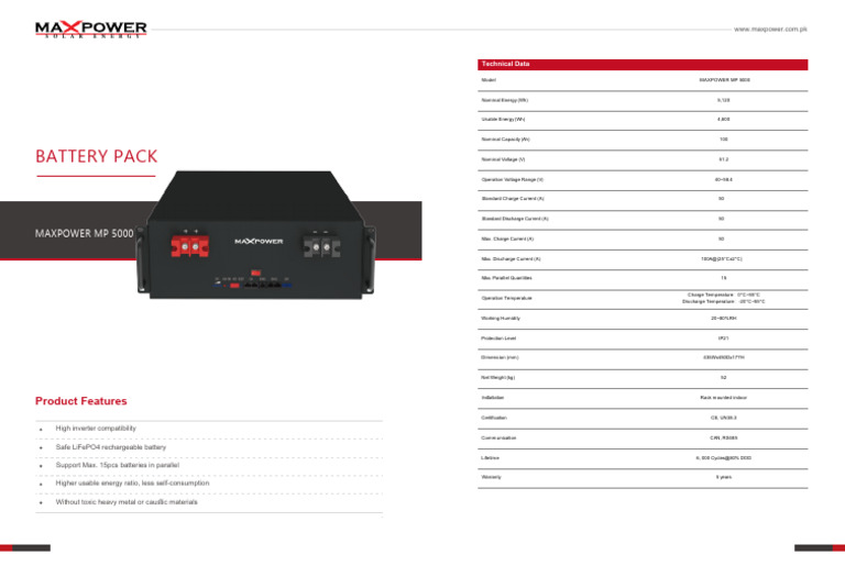 Maxpower MP 5000 | Download Free PDF | Rechargeable Battery | Physical ...