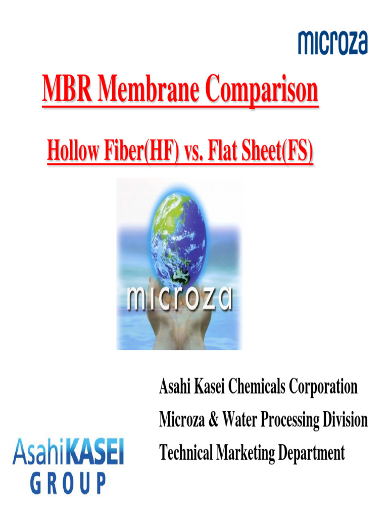 MBR Membrane Comparison | PDF | Membrane | Chemical Engineering
