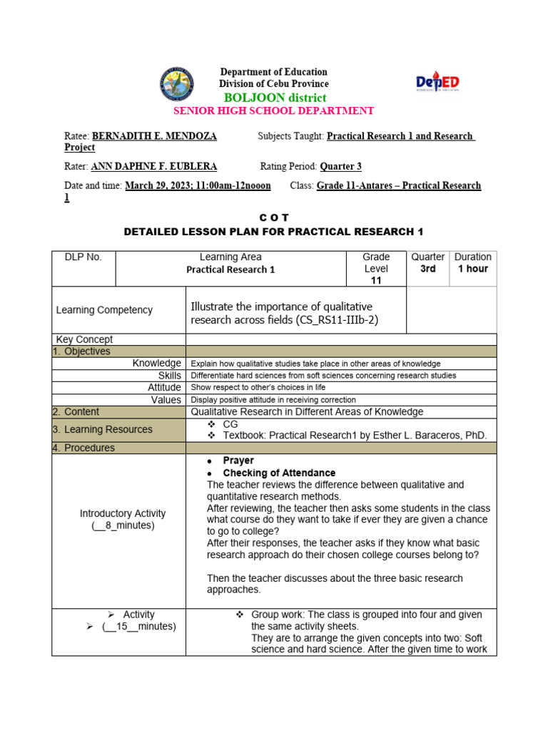 Cot DLP Q3 PR1 | PDF