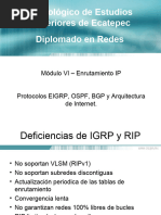 Unidad 4 - Rip v1 - Rip v2 - Eigrp | PDF | Enrutador (Computación) | Yo Pv6