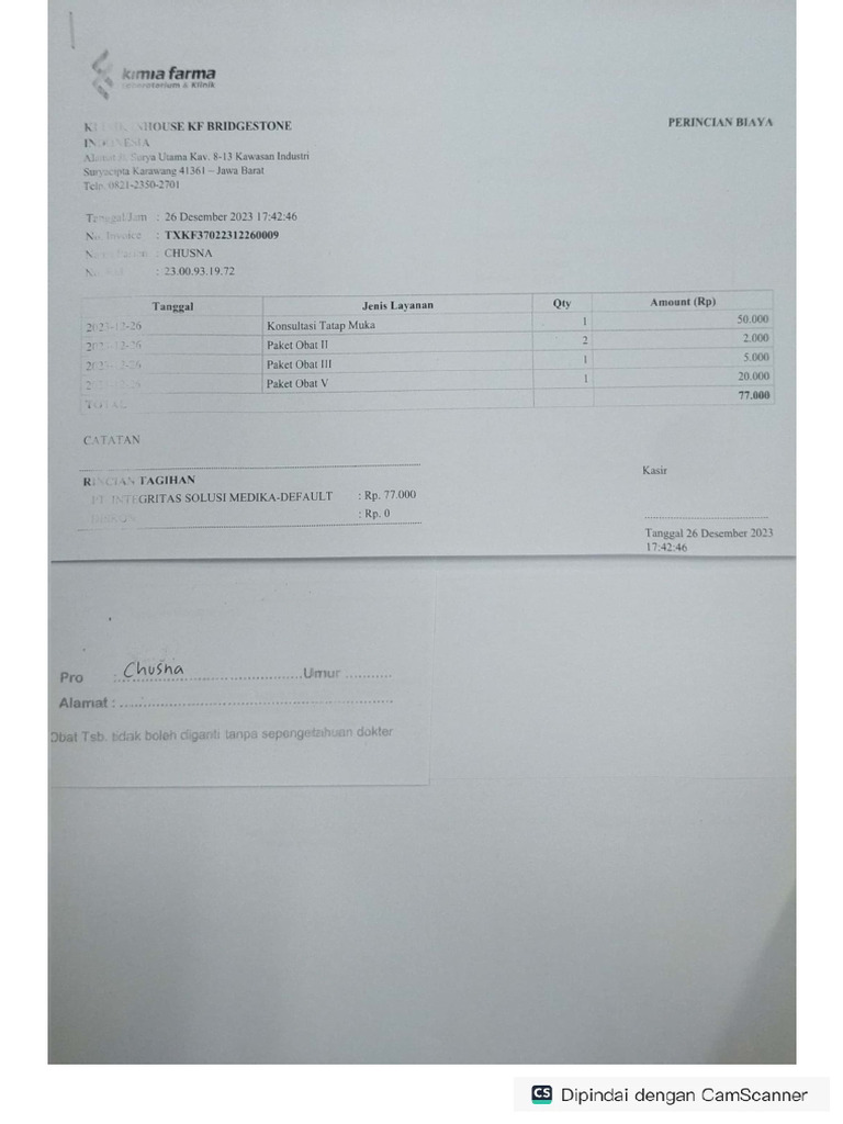 26 Desember 2023-Chusna-Isomedik-IHCBridgestone | PDF