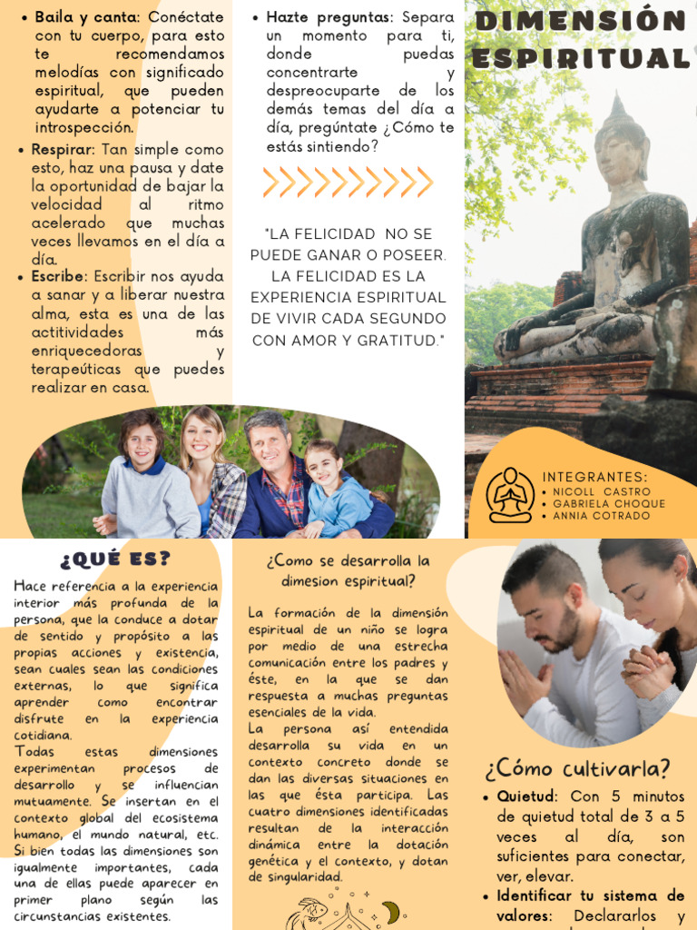 Dimensión Espiritual y Su Desarrollo | PDF