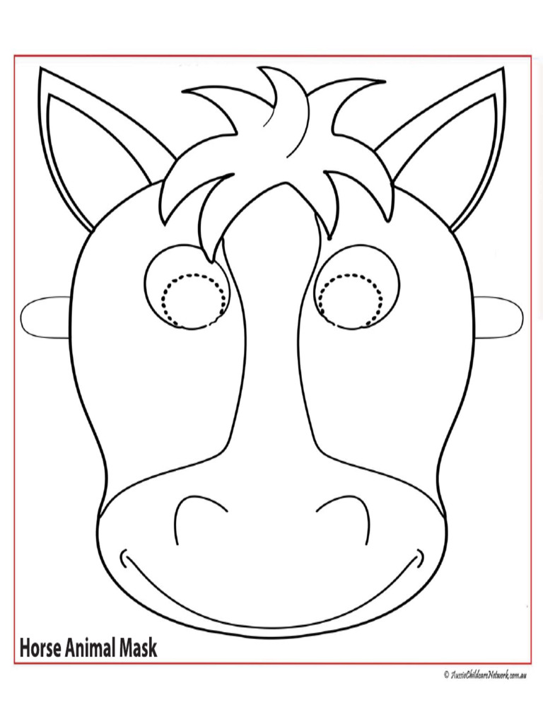 Animal Face Masks Horse | PDF