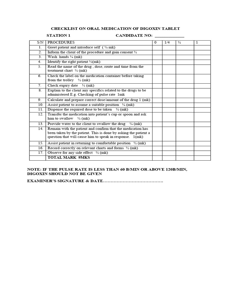 SAMPLE CHECKLIST | PDF