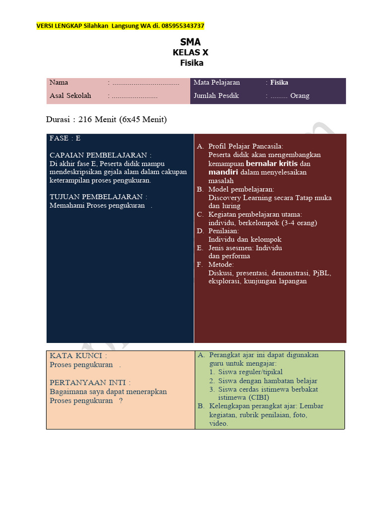 Modul Fisika Kela 10 | PDF