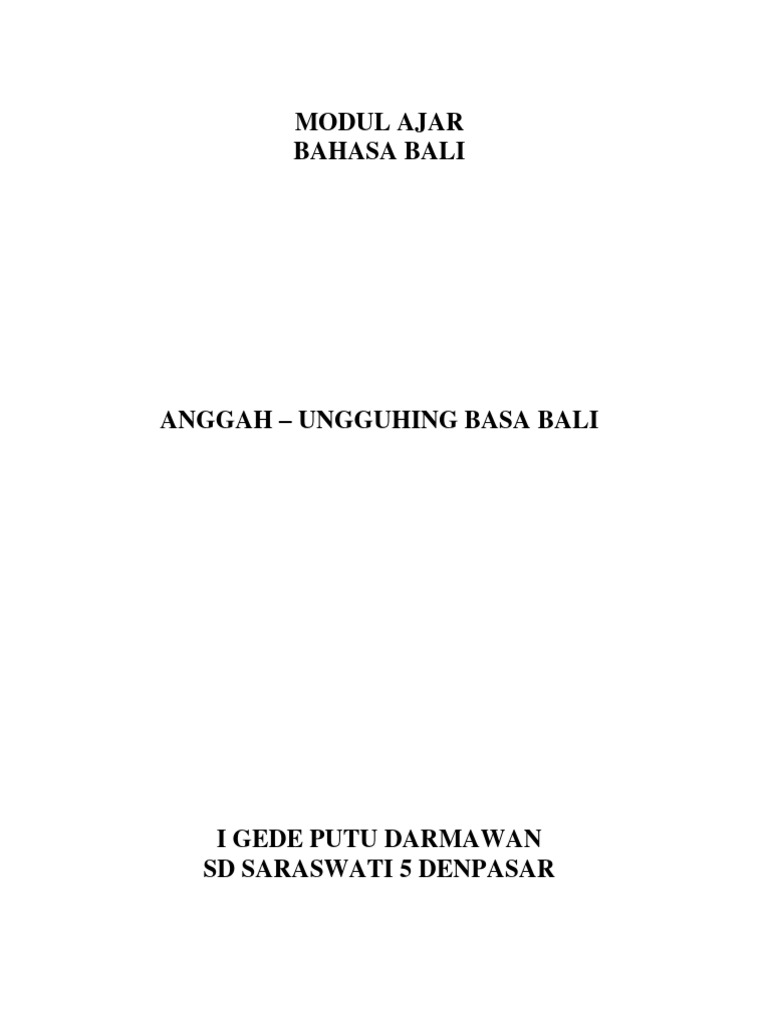 LAMPIRAN - I Gede Putu Darmawan Anyar | PDF | Kajian Bahasa Asing