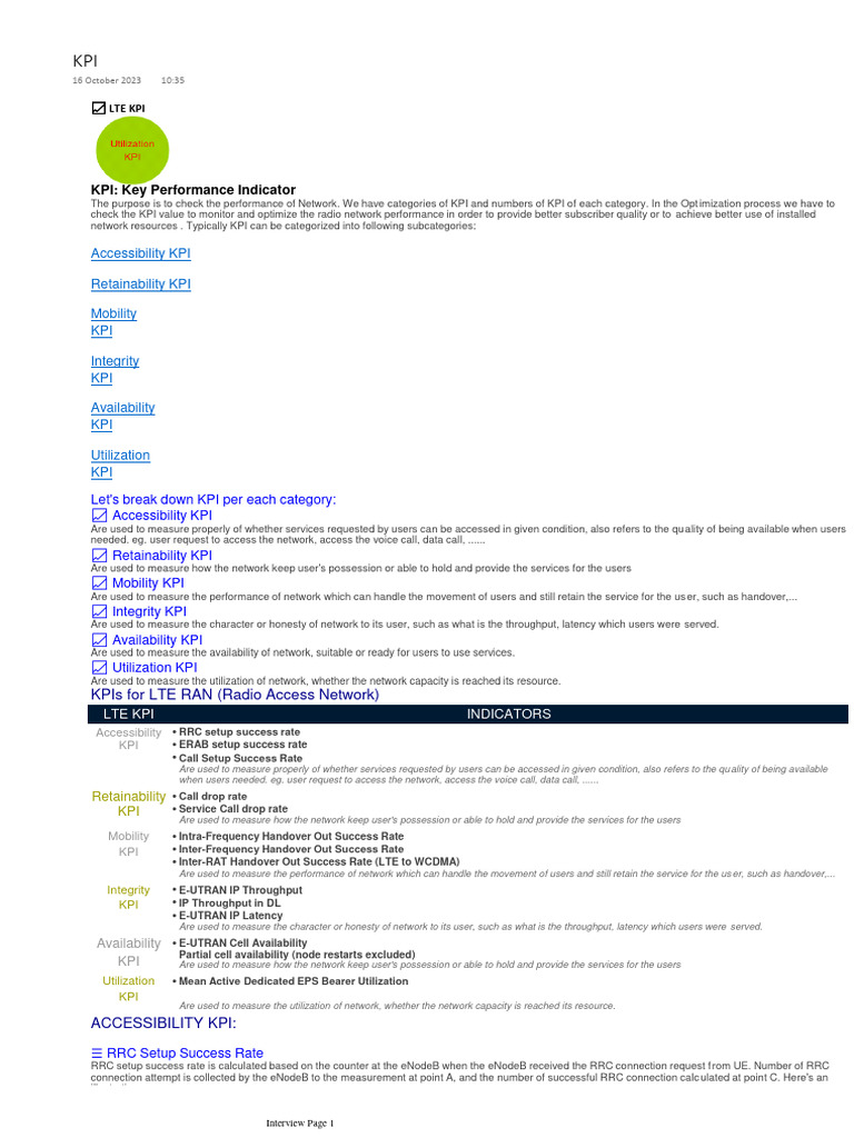 KPI: Key Performance Indicator | PDF | Performance Indicator ...