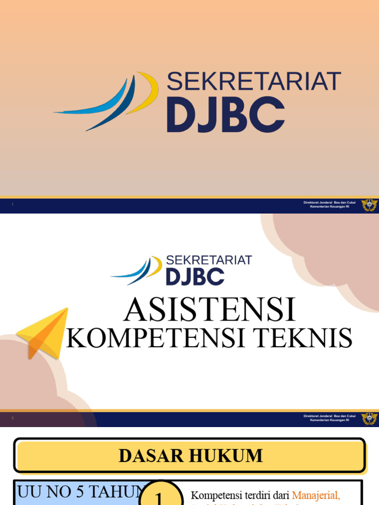 Kompetensi Teknis DJBC | PDF | Pengelolaan Keuangan & Uang