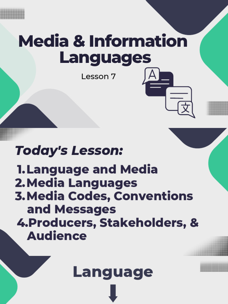 Media and Information Languages | PDF | Information | Genre